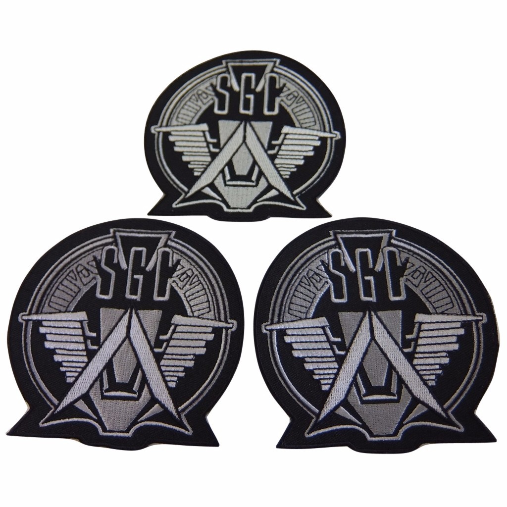 Stargate SG-1 Television Show Stargate Command Embroidered Patch Set of ...