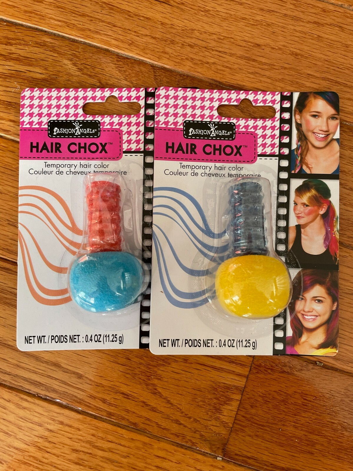 Hair Chox Temporary Hair Color Set of 2 Coloring Washable Orange Blue ...