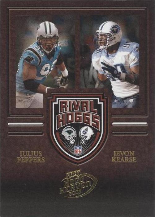 2003 Playoff Hogg Heaven - Rival Hoggs Julius Peppers, Jevon Kearse #RH ...