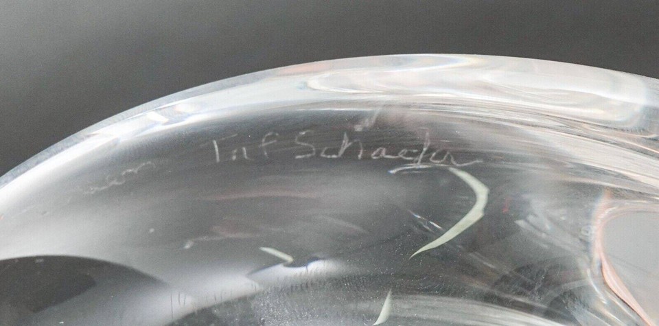 Steuben Taf Lebel Schaefer Signed Crystal Kangaroo 1999 Sculpture 9 7/8 ...