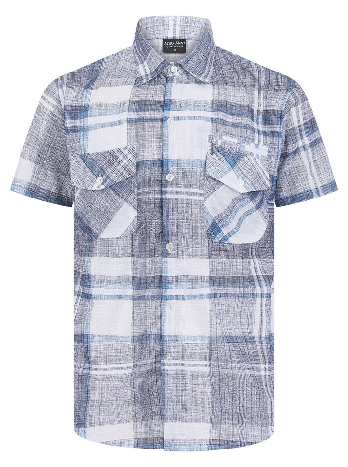 Max Men Collection Men’s Linen Printed Short Sleeve Shirts (M-3XL) | eBay