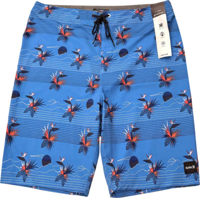 Hurley Phantom Weekender Board Shorts - NWT Mens 32 Blue /Multi ...
