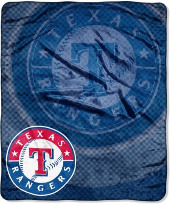 New Officially Licensed Texas Rangers Retro Raschel Throw Blanket Free ...