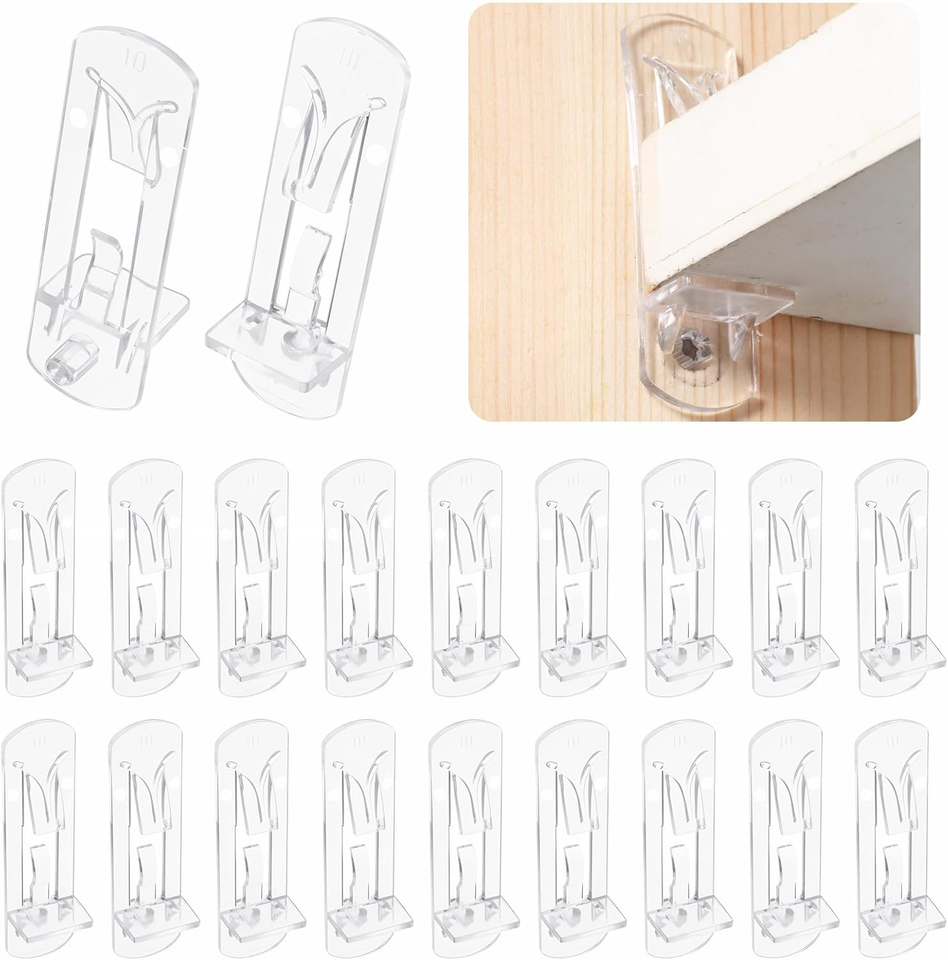 Locking Shelf Support Pegs 5Mm Shelf Pins Clear Shelf Clips Plastic ...