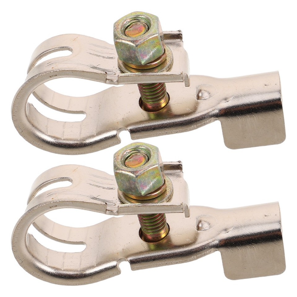 2 Pcs Battery Terminal Clamp Charger Clamps Cable Ends Post Adapter ...