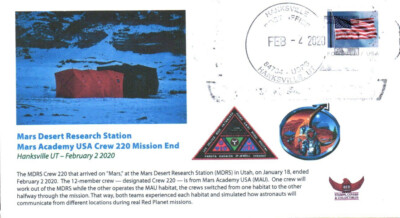 2020 Mars Desert Research Station Mars Analog Crew-220 End Hanksville 2 ...