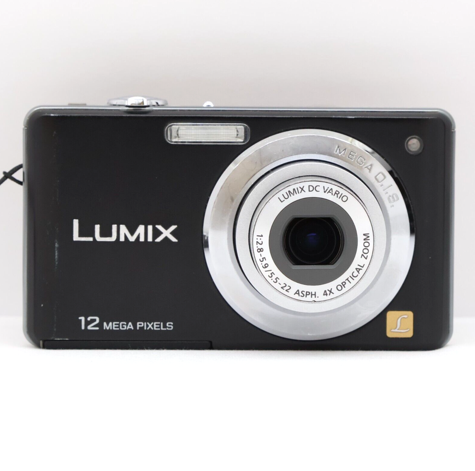 Panasonic LUMIX DMC-FS12 12.0MP Compact Digital Camera Black Tested ...