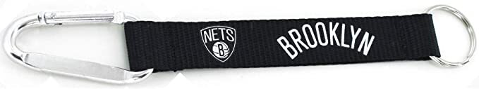 BROOKLYN NETS CARABINER LANYARD KEYCHAIN | eBay
