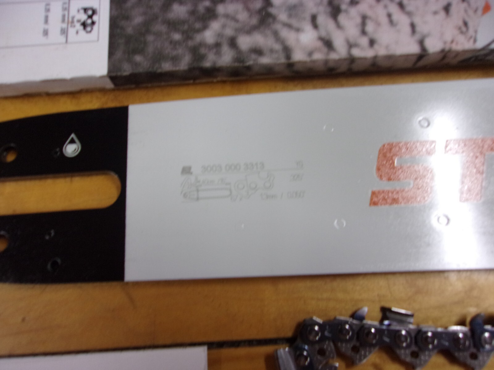 Stihl OEM 16" Light 04 Guide Bar .325" .050 67DL 3003-000-3313 23RM-67 ...