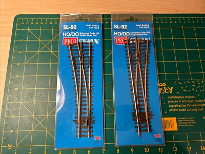 Peco Streamline SL-92 Small Radius Left Hand Point x 2 Used Condition ...