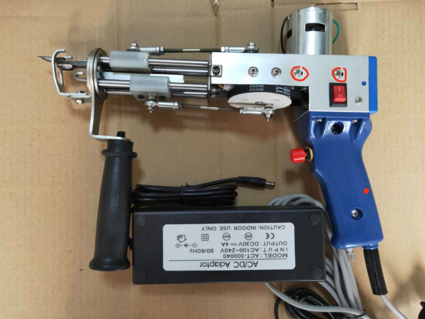 Electric carpet tufting gun Carpet weaving flocking machines Loop Pile ...