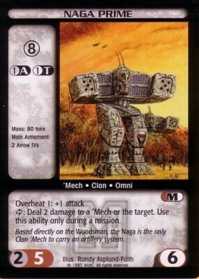 Naga Prime - Mercenaries - Battletech CCG | eBay