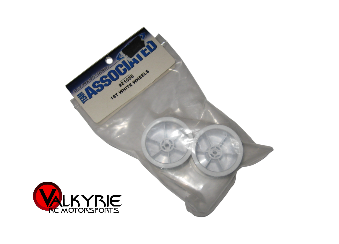 Vintage RC Associated RC18T Wheels Plastic White (2) 21058 | eBay