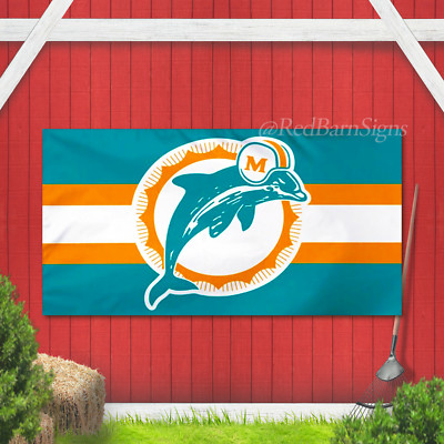 Miami Dolphins Nation 3x5 ft Premium Flag Banner NFL Super Bowl ...