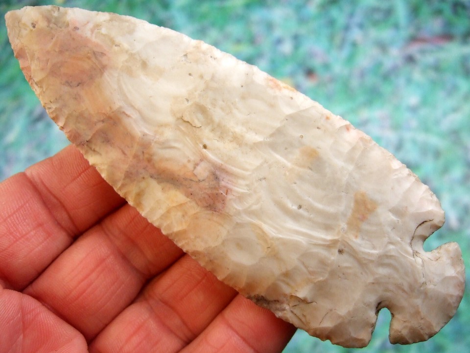 Super Fine 5 inch Ohio Flintridge Dovetail Point with COA Arrowheads Artifacts | eBay