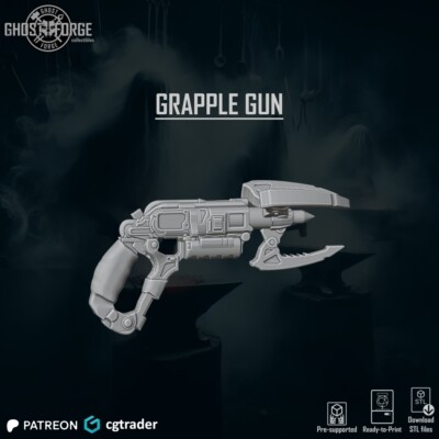 Modern Military Grapple Gun custom weapon for GI Joe & other action ...