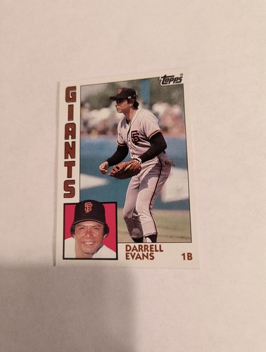 DARRELL EVANS 1984 TOPPS #325 FREE SHIPPING | eBay