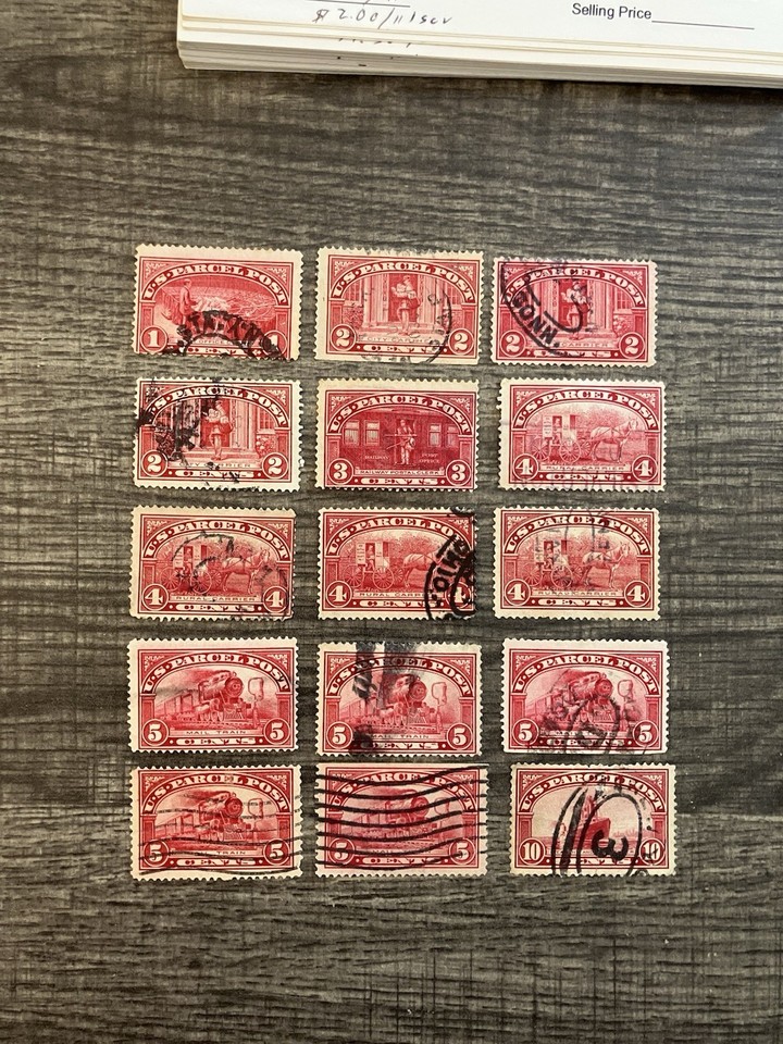 U. S. Parcel Post Lot Of 15 Stamps - Nice !! | eBay