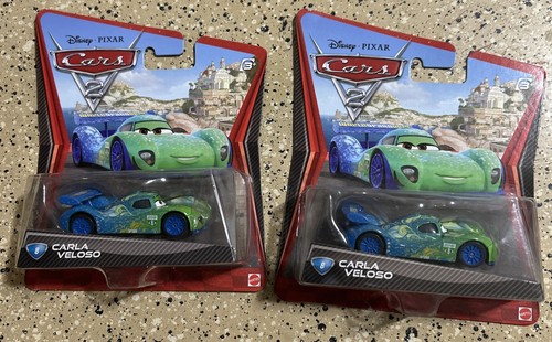 LOT OF 2 Disney Pixar Cars - CARLA VELOSO (BRAZIL #8) Cars 2 2011 - 1: ...
