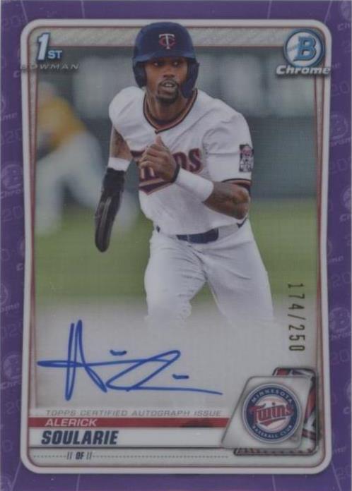 2020 Bowman Draft - Chrome Draft Picks Autographs Alerick Soularie #CDA ...