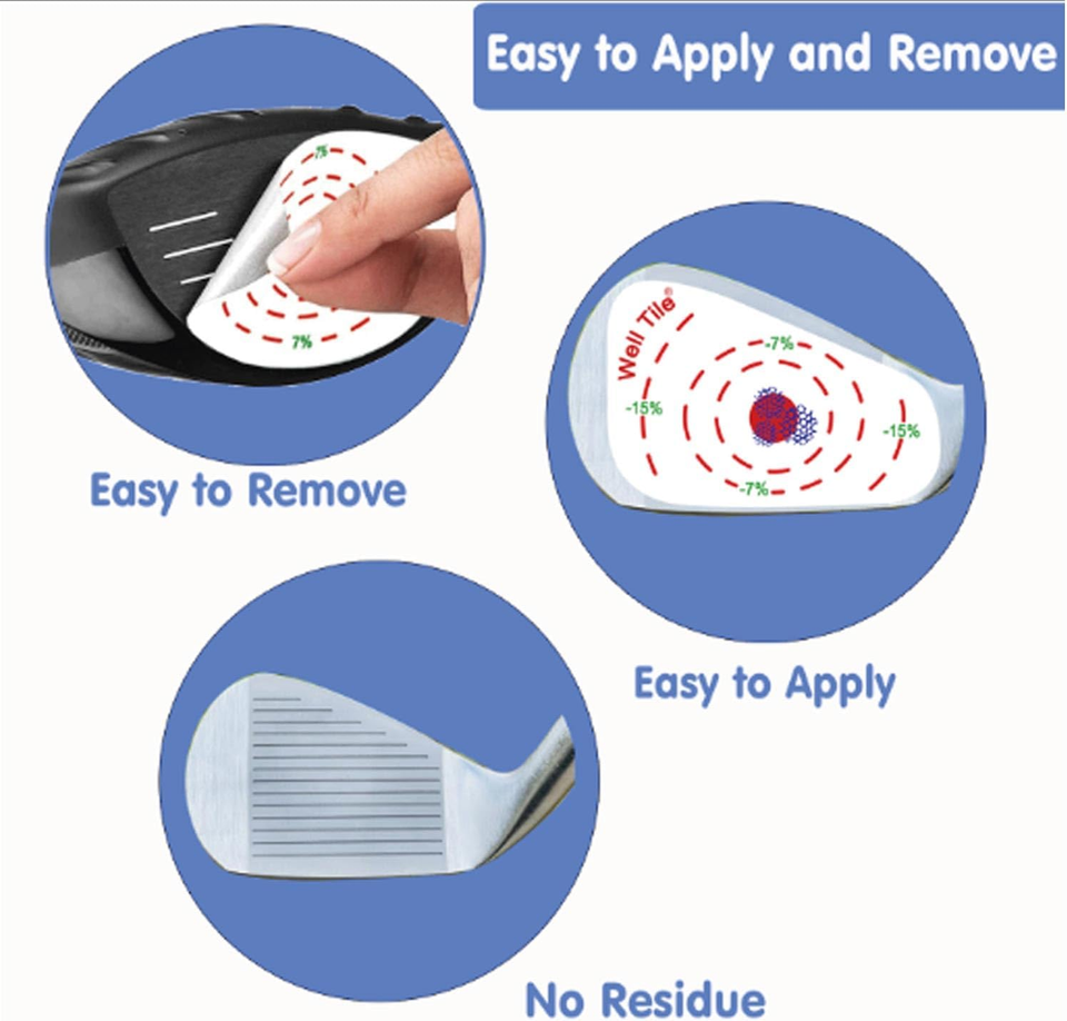 252 Pcs Golf Driver Blue Impact Tape Labels Golf Club Impact Tape ...