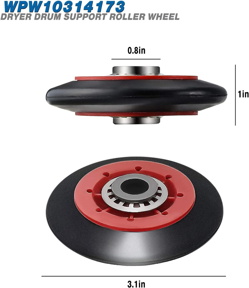 4392067 Dryer Repair Kit Belt Rollers & Idler For Whirlpool Kenmore ...