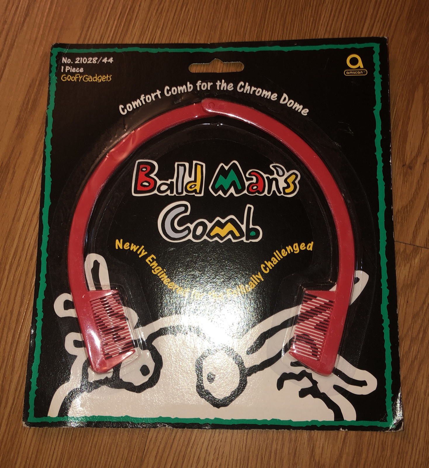 Goofy Gadget Bald Man's Comb Novelty Gift Funny Birthday Party Amscan ...