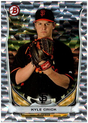 2014 Bowman Draft #TP-63 Kyle Crick - Top Prospects Silver Ice FREE ...