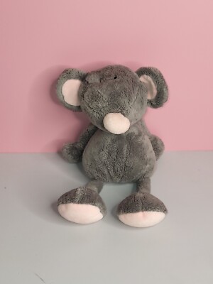 Ty Beanie Babies Classic Rocker Gray Grey Mouse pink ears Plush Stuffed ...