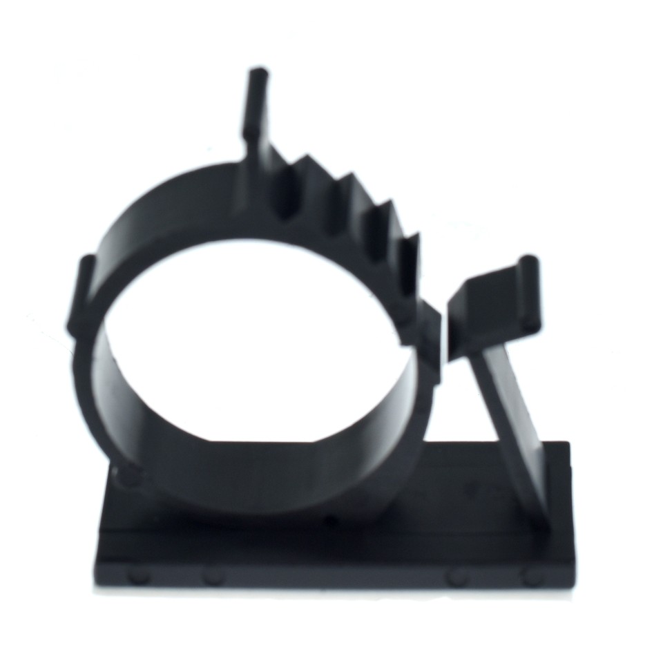 25X 0.5" Self Adhesive Cable Clip Tie Wire Zip Cord Clamp Mount Holder ...