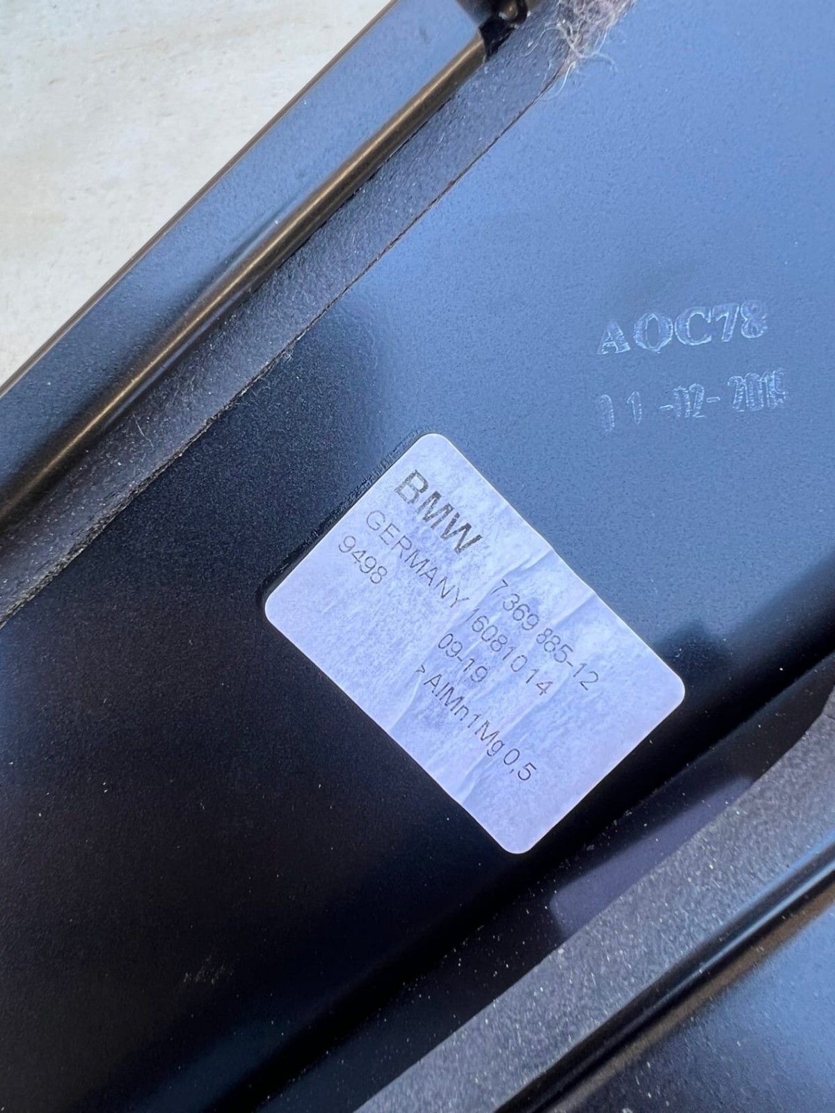 16 17 18 19 20 BMW 740 750 760 Cover, Column B, Door, Rear Left ...