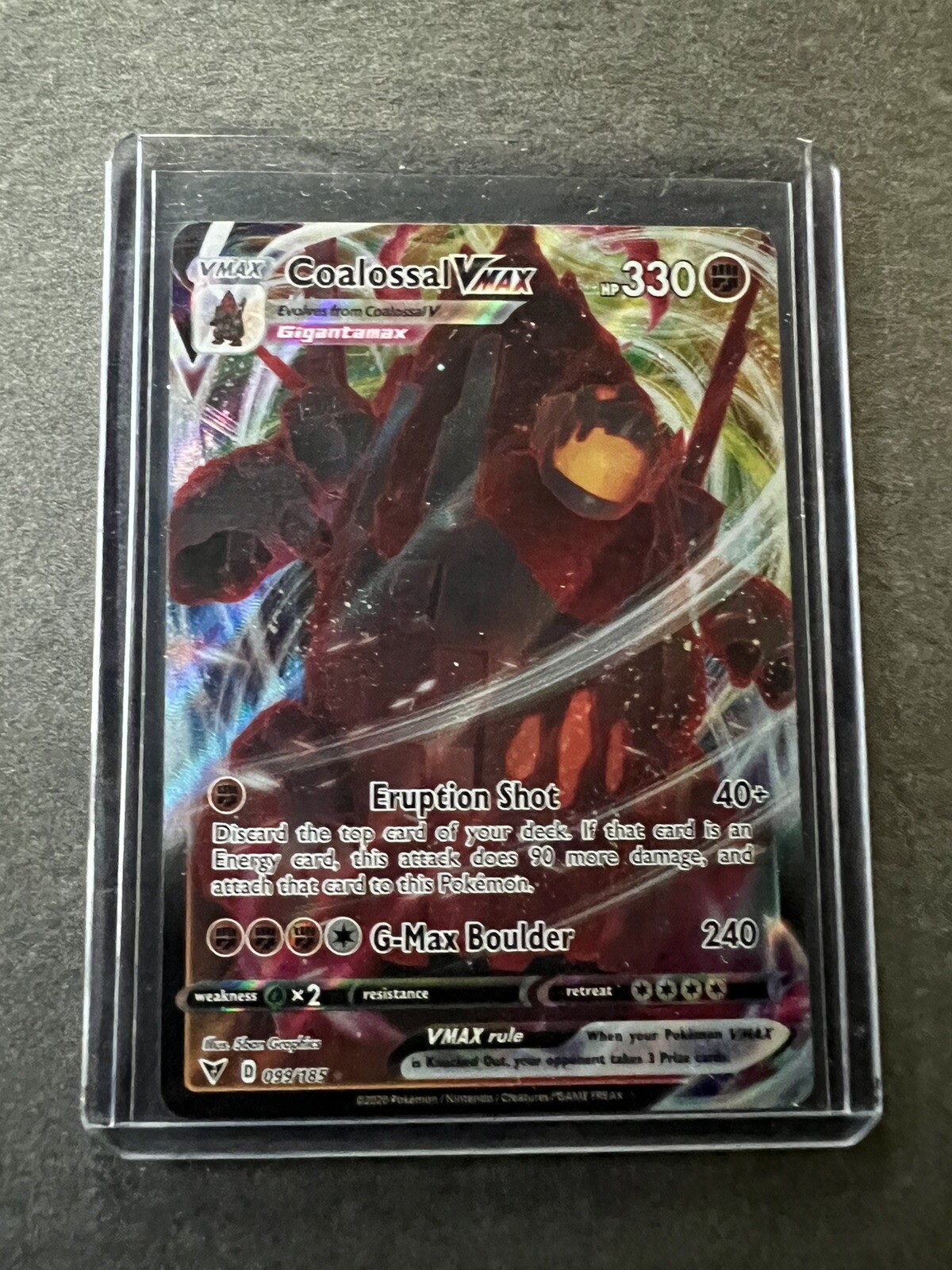 Coalossal VMAX 099/185 Ultra Rare Vivid Voltage Pokemon TCG NM | eBay