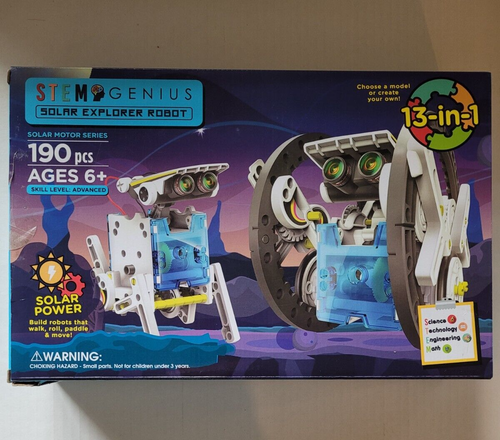Stem Genius Solar Explorer 13-in-1 Robot Learning Kit | eBay