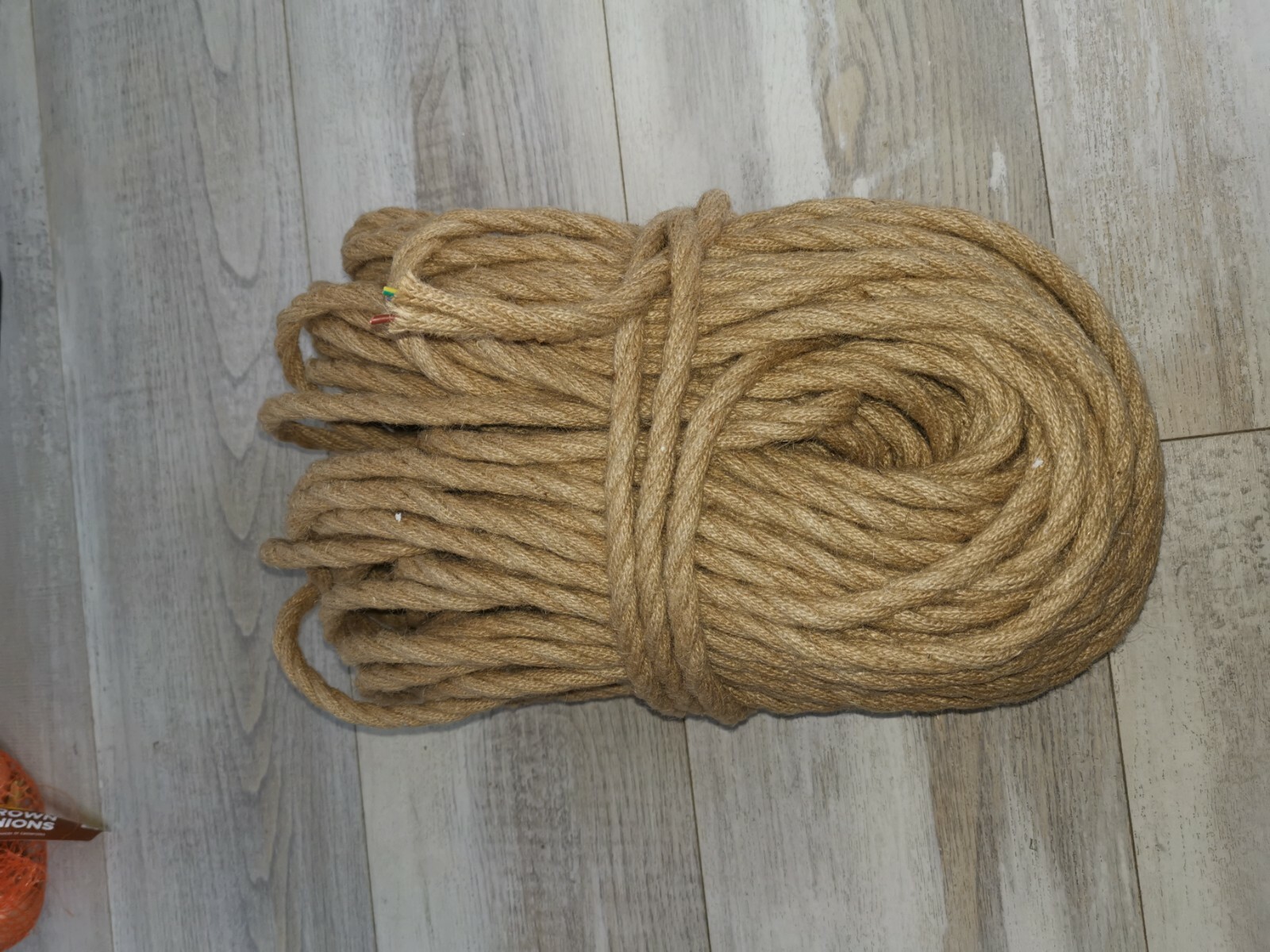 Vintage Rope Twisted Electrical Wire Hemp Rope Woven Textile Wire 3 ...