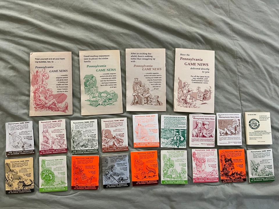 Lot of 22 Pennsylvania PA Hunting License Regulation Booklets (1978 ...