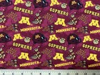 UNIVERSITY OF MINNESOTA GOLDEN GOPHERS Tone 1/4 Yard (9”x43”) 100% ...