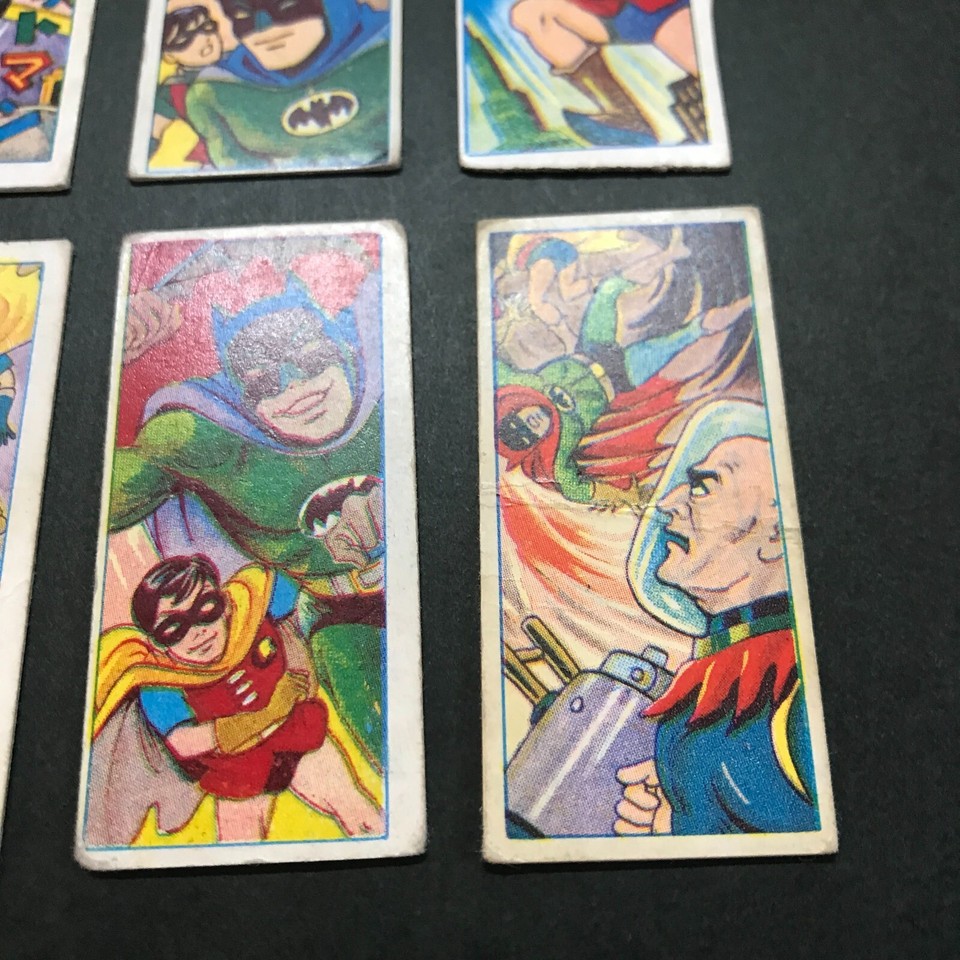 Menko Card Batman 1960's Vintage Rare Old Trading Batman Japanese Lot ...