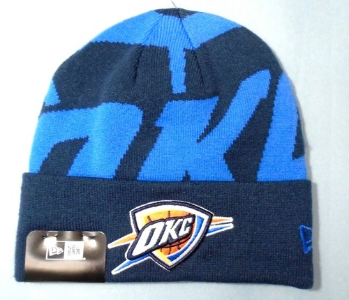 OKC Oklahoma City Thunder Men's New Era Cuffed Knit Beanie | eBay