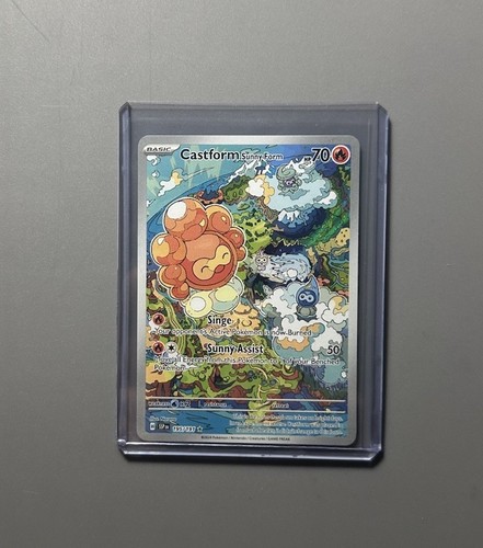 Castform Sunny Form 195/191 Surging Sparks Holo Illustration Rare ...