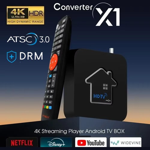 2025 New ATSC 3.0 Tuner 4K Digital OTA Cable TV Box Android Streaming ...