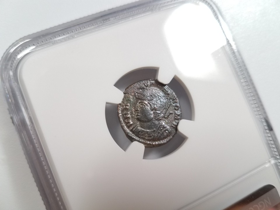 She-Wolf Twins Constantine I NGC AU Roman Empire Nummus Child Remus Romulus Roma | eBay