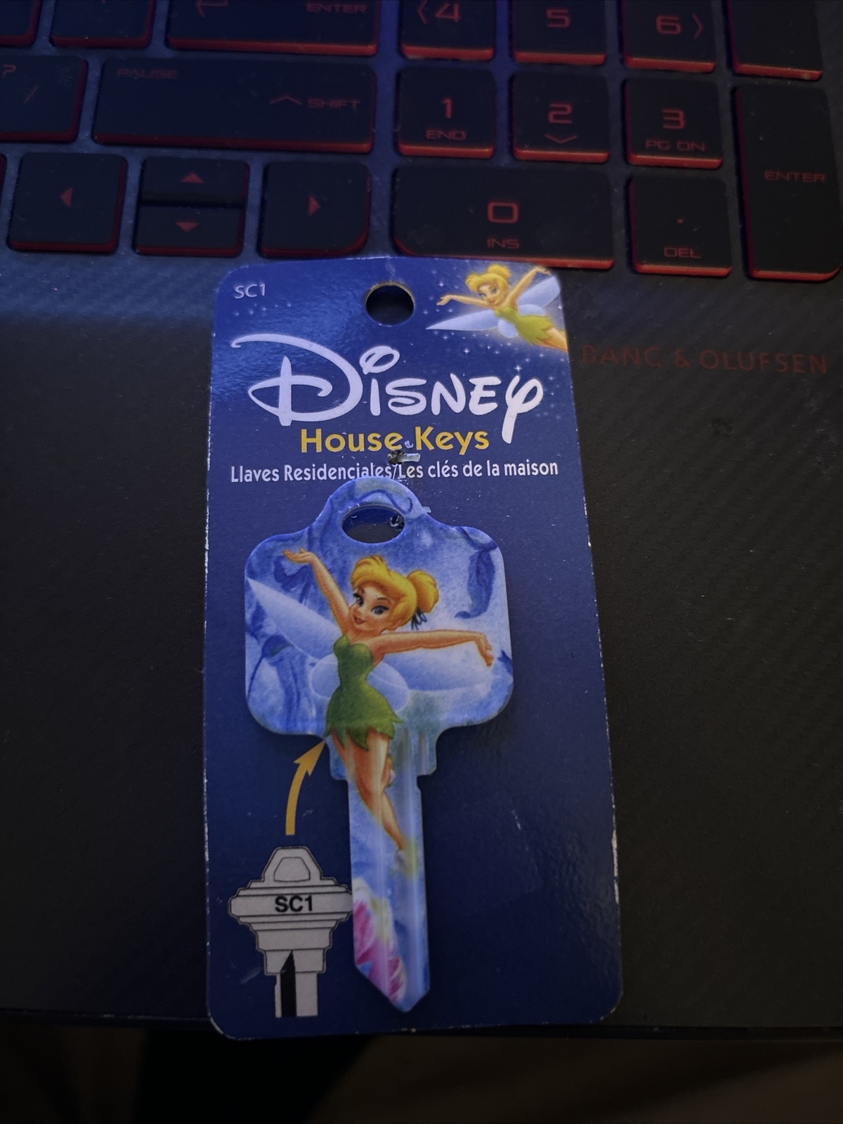 OFFICIAL Disney Tinker Bell SC1 Key Blanks for Various Products (1 Key ...