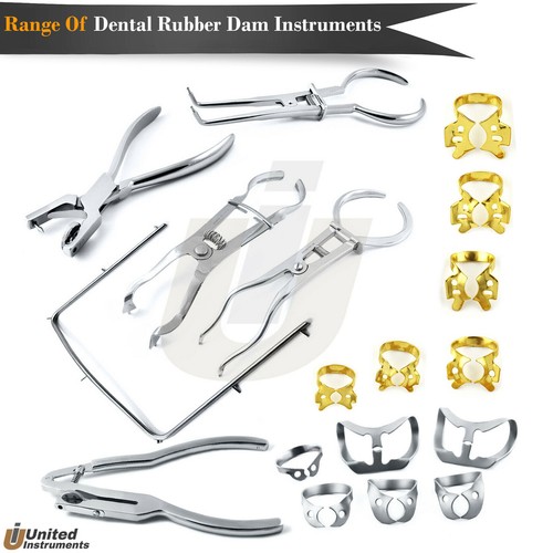 Root Canal Rubber Dam Clamp Forceps Set Restoration Brinker Clamps ...