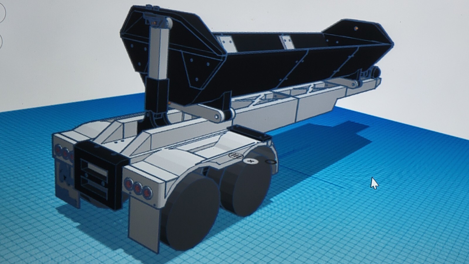 1/14 Tractor Trailer Side Dump Kit - Tamiya King Globe Grand Hauler Rc ...