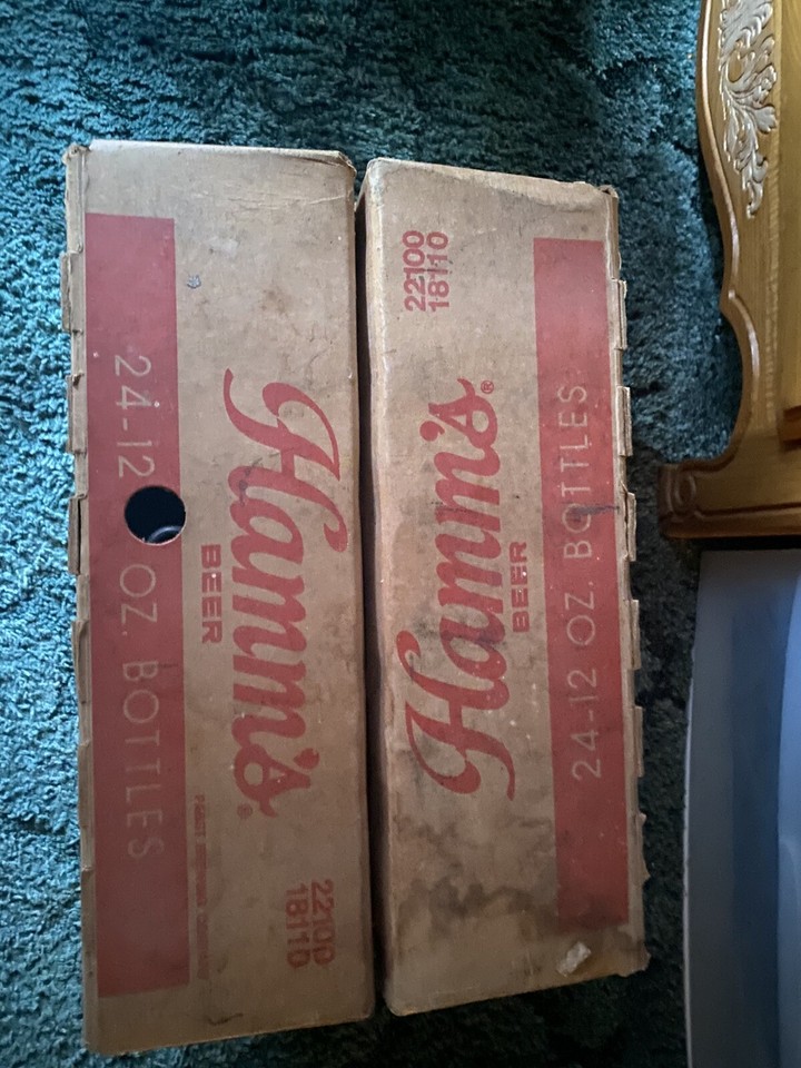Hamm’s Beer Case With 24 Returnable Bottles Vintage | eBay