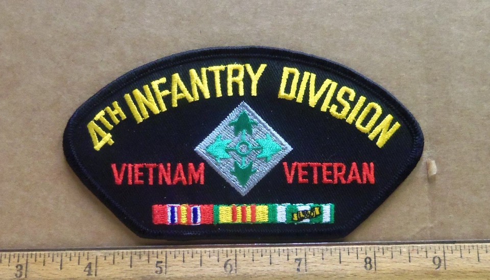 US Army - 4th Infantry Division - Vietnam Veteran Embroidered Patch | eBay