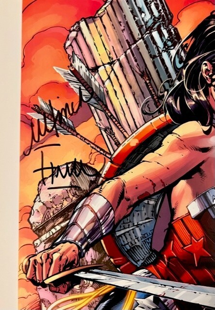Wonder Woman art print signed by David and Meredith Finch from Fan Expo ...
