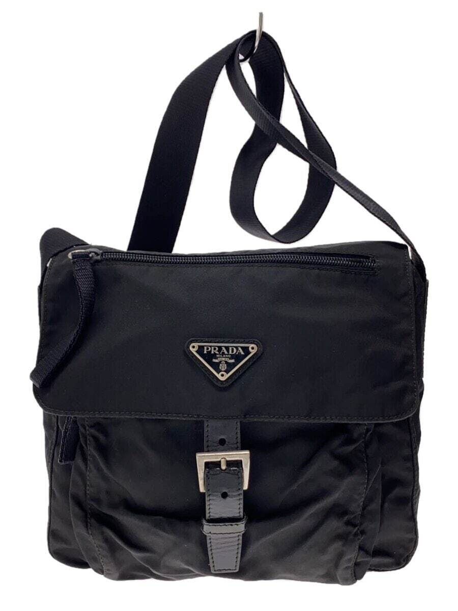 PRADA Made in Italy Triangular Plate Shoulder Bag Nyl… - Gem