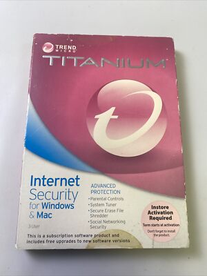 Trend Micro Titanium Internet Security for PC, Mac - TRE021800F700 ...