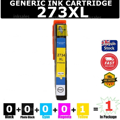 1x 273XL 273 Yellow Generic Ink Cartridge For Epson XP610 XP620 XP720 ...